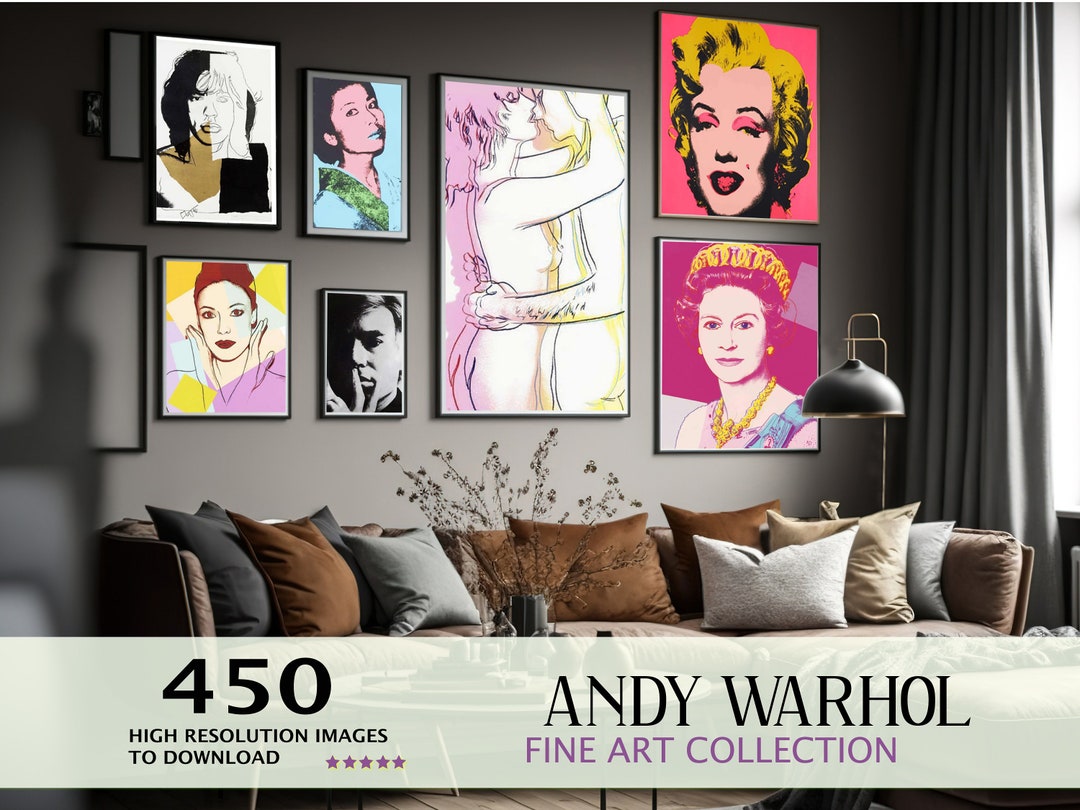 Andy Warhol Pop Art Bundle FINE ART PRINTS Digital Downloads 450 Prints ...
