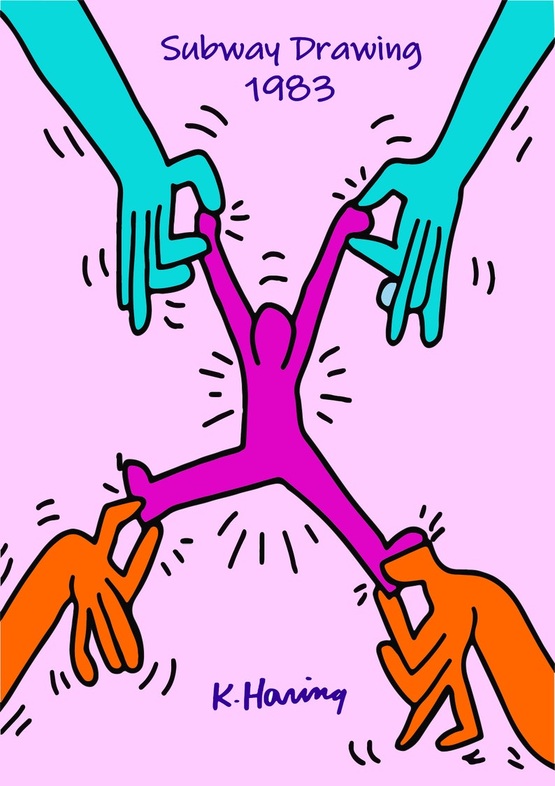 Keith Haring Pop Art Bundle 100 FINE ART PRINTS Digital Download Iconic ...