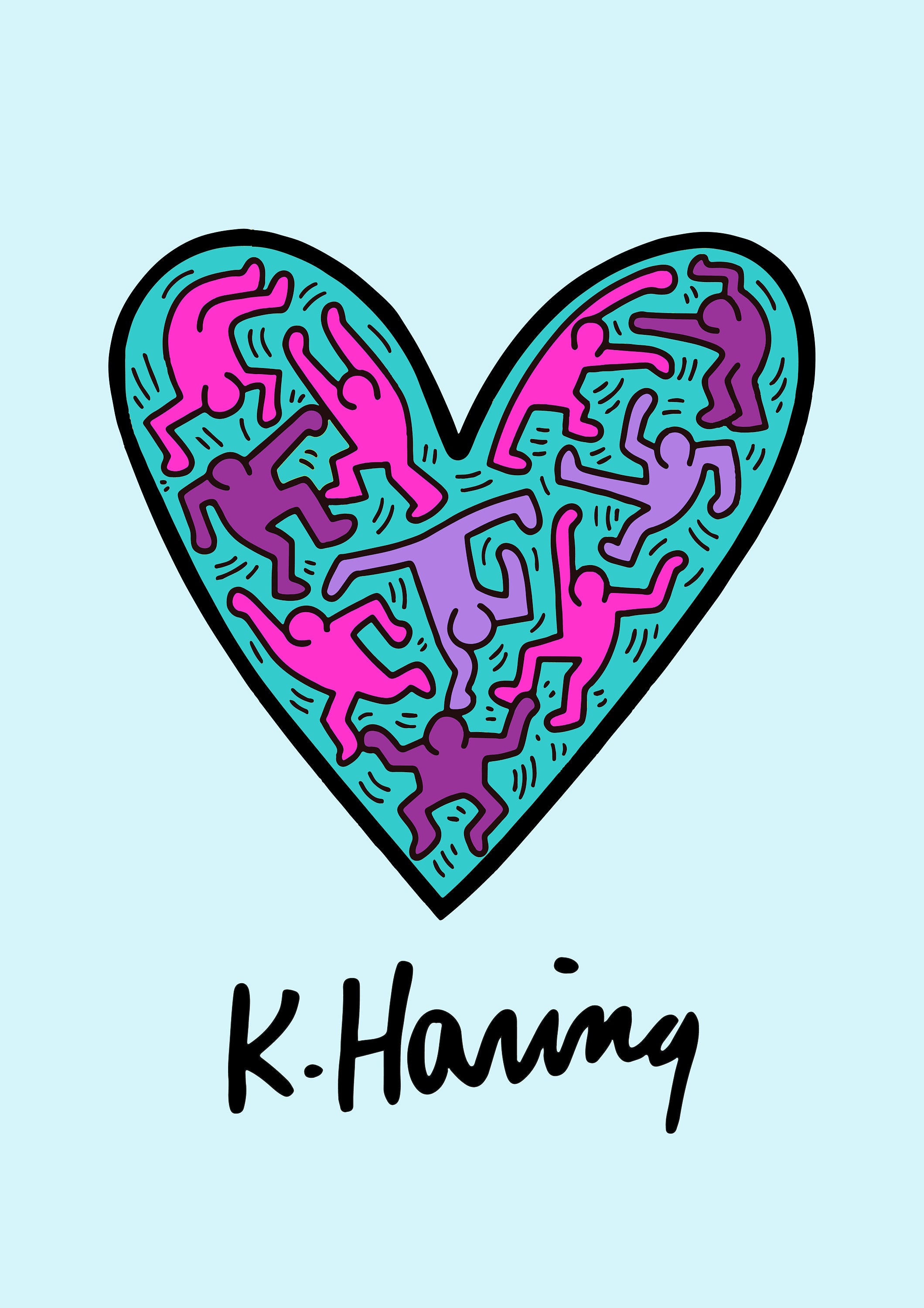 Keith Haring Pop Art Bundle 100+ FINE ART PRINTS Digital Download ...