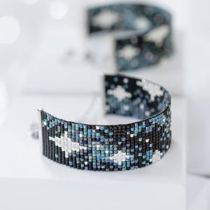 Wide Beaded Cuff Pattern • Loom Beading PDF • Digital Beaded Jewelry ...