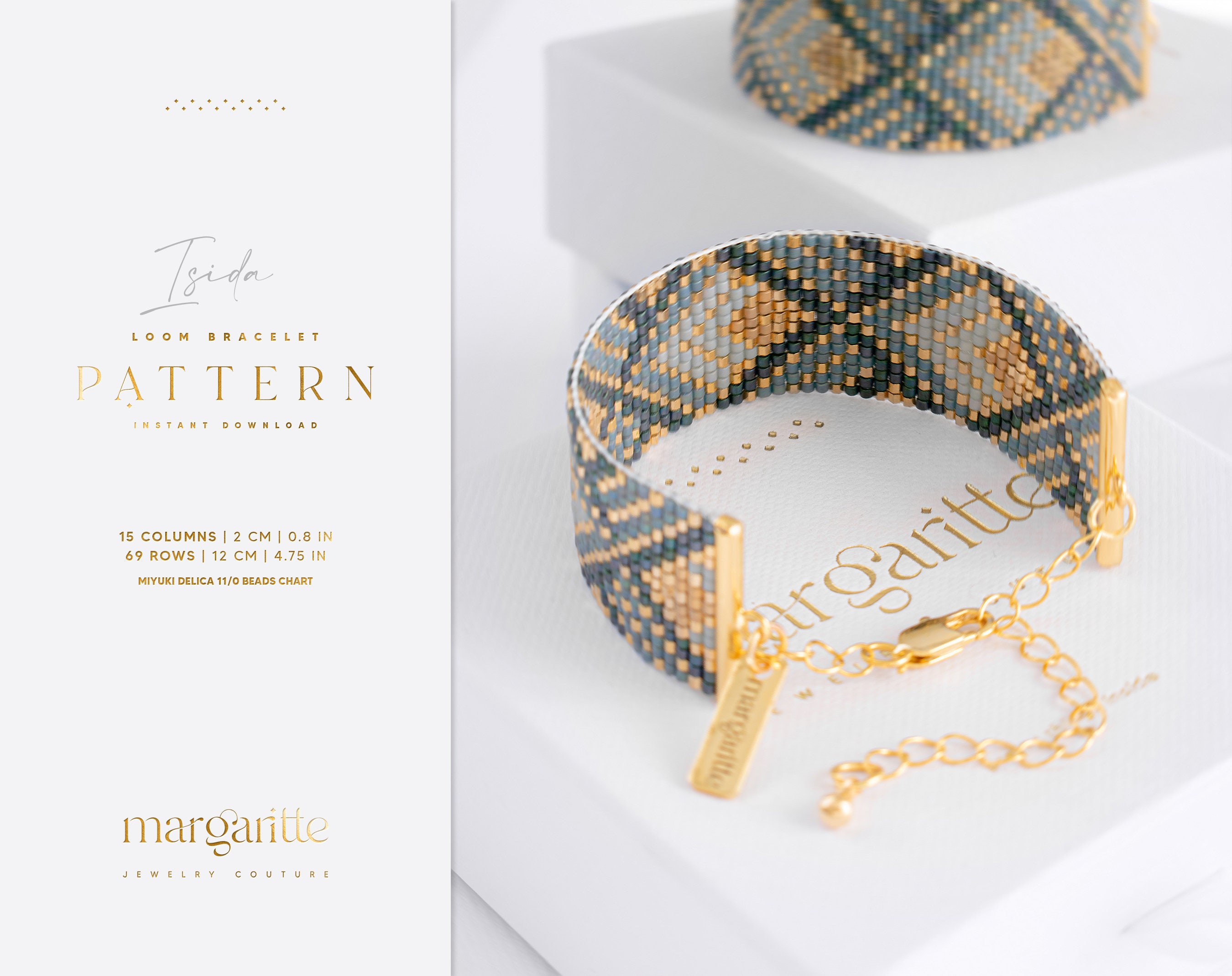 Miyuki Bracelet Loom Bracelet Pattern Bead Loom Diagrame - Etsy