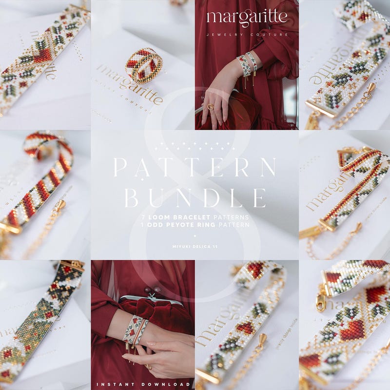 Holiday Miyuki Bracelet - Etsy