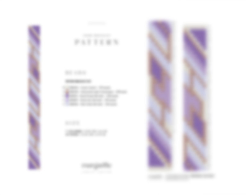 Easy Loom Bracelet Pattern Violet Loom Bead Purple Bead Loom - Etsy