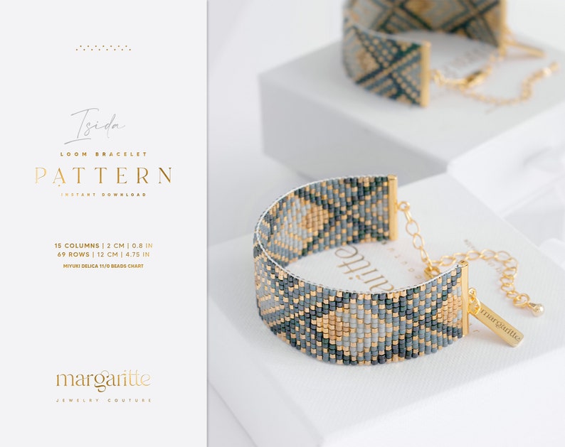 Miyuki Bracelet Loom Bracelet Pattern Bead Loom Diagrame - Etsy