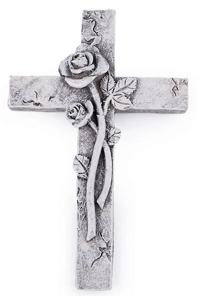 Kreuz mit Rose und Ranke Trauer Kreuz Trauerkreuz für - Etsy.de