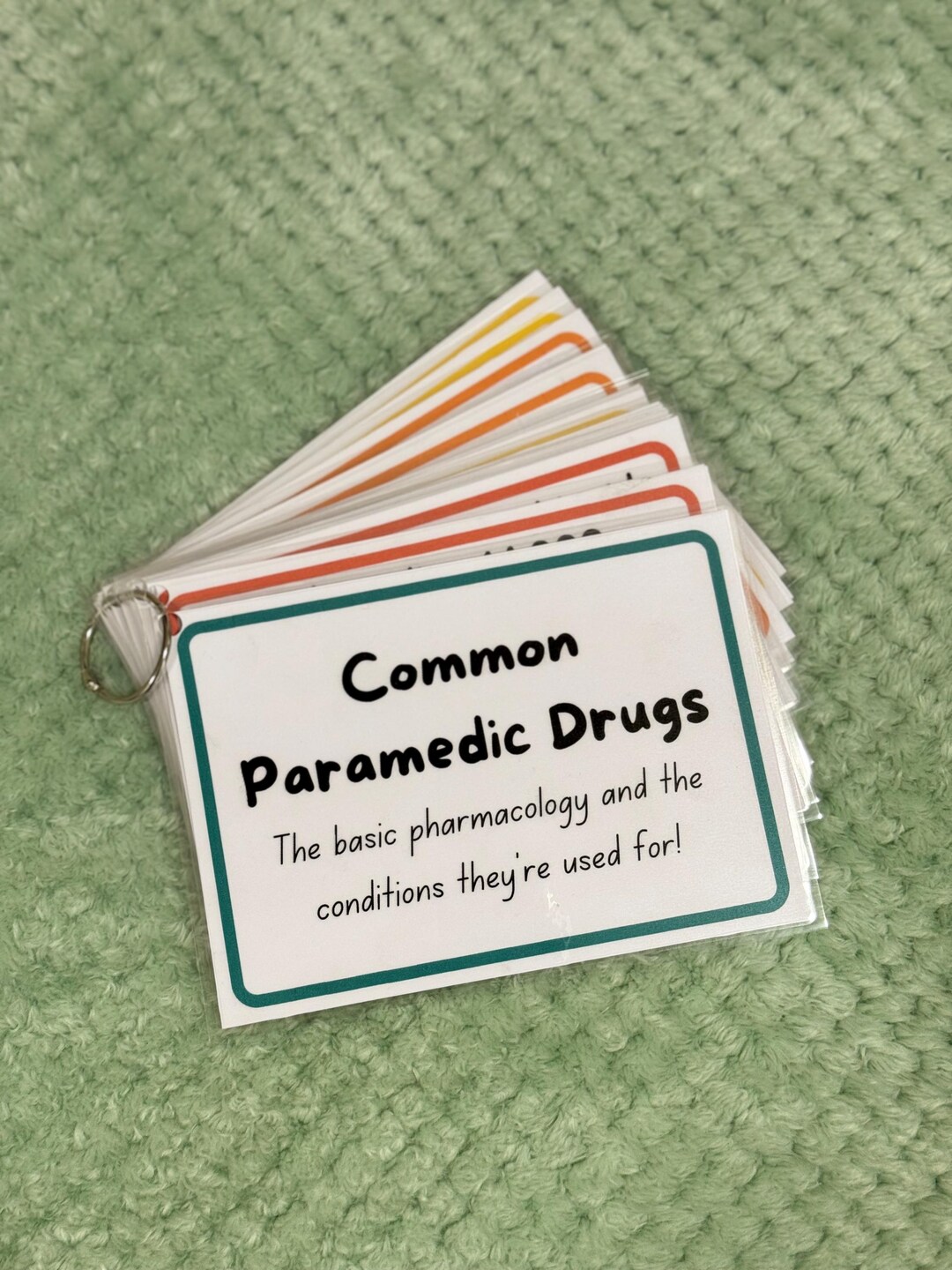 Student Paramedic Pharmacology Pocket Flashcards - Etsy