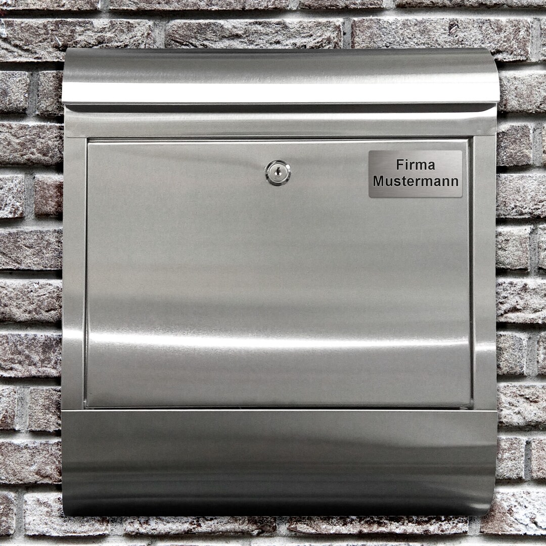 Stainless Steel Letterbox Engraving Name Text Address Name Plate ...
