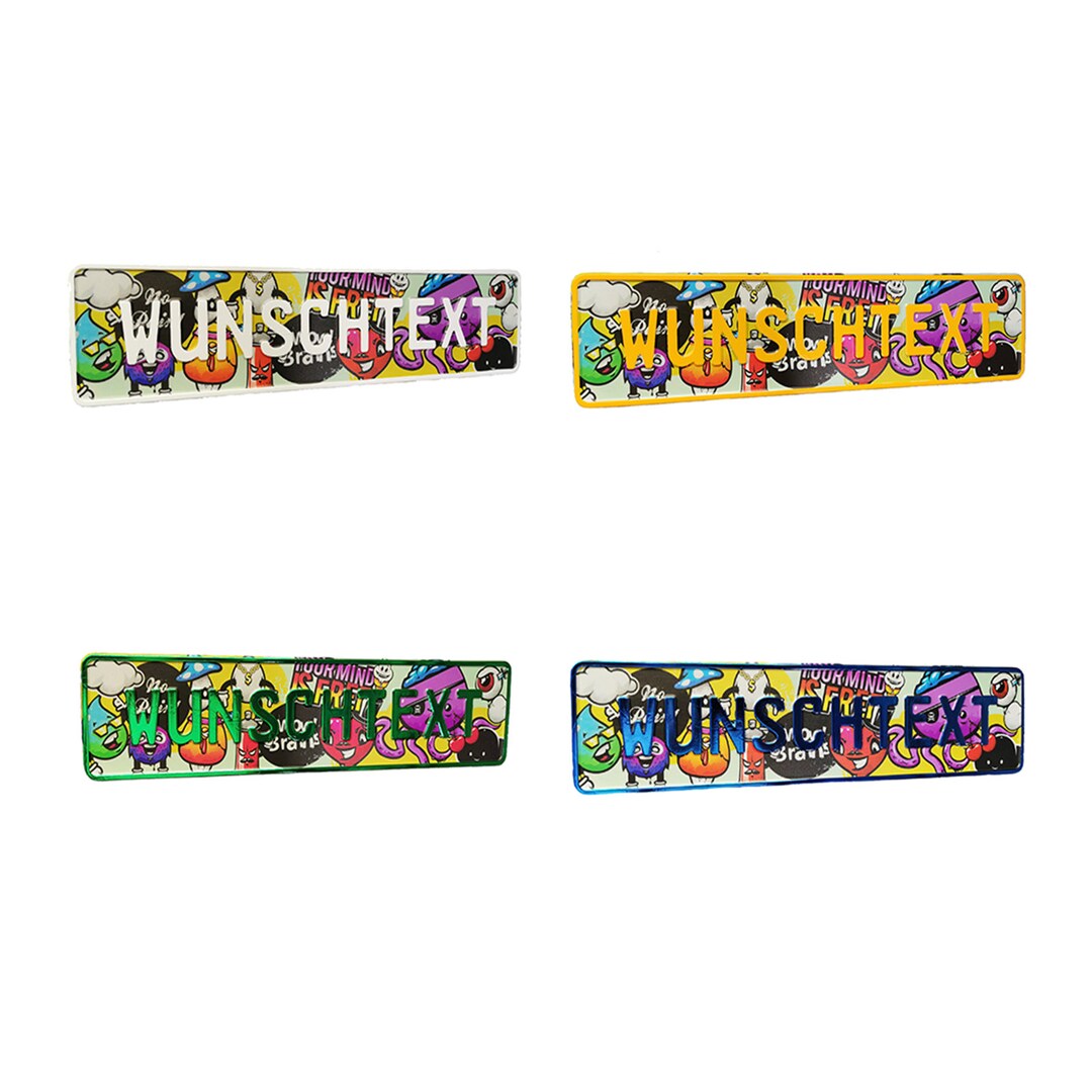 Birthday Sign Emoji Smail Shield Name Text Birthday Embossing 10 ...