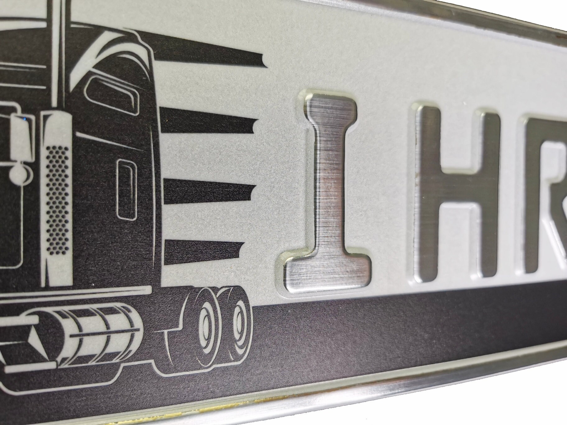 LKW Truck Fahrerschild Schild Namensschild Name oder Text Funschild Fun ...