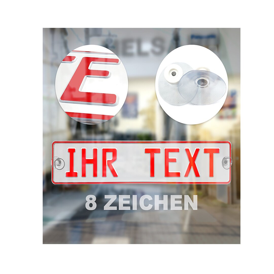 1 Sign Name Plate Truck Car Driver Driver in White and Text in Red Name ...