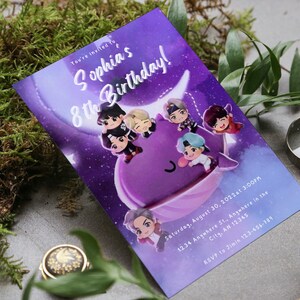 BTS Invitation for BTS Birthday Party Invite for BT21 Party Invitation ...