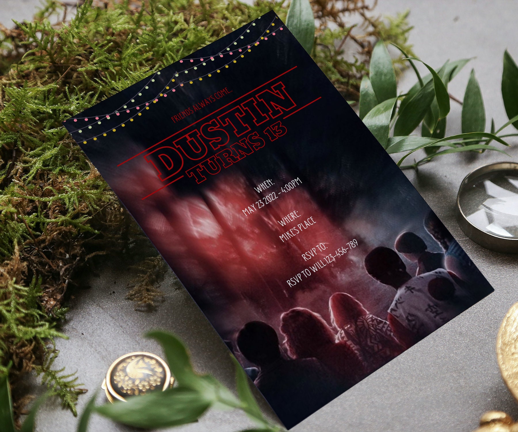 Stranger Things Invitation for Stranger Things Birthday Party Invite ...