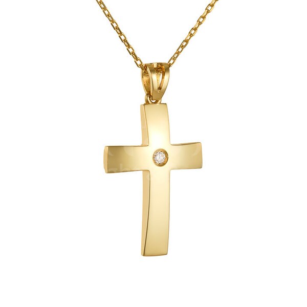 Gold Cross Necklace - Etsy
