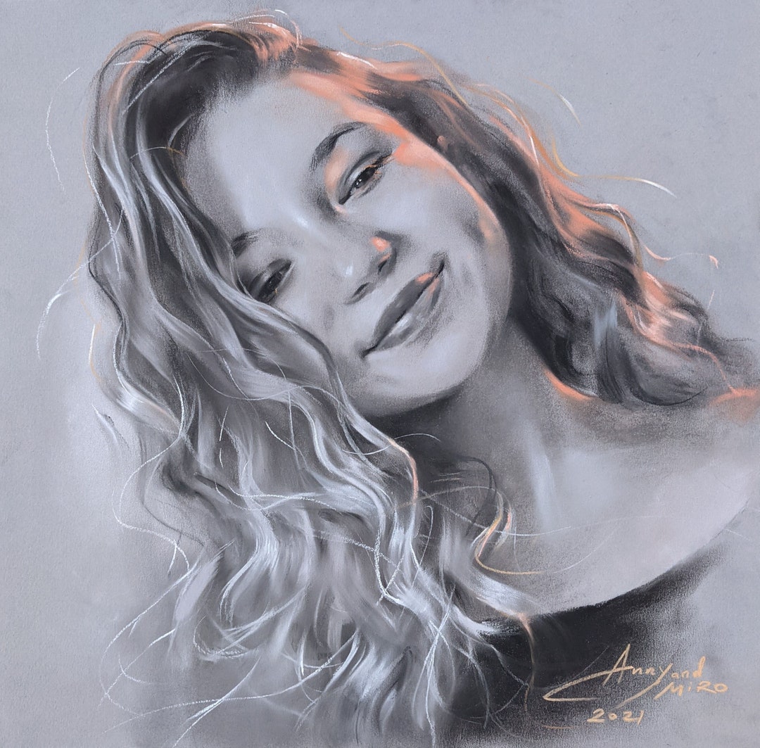 Custom Portrait From Photo - 100% Hand-painted Personal Gift for Your ...