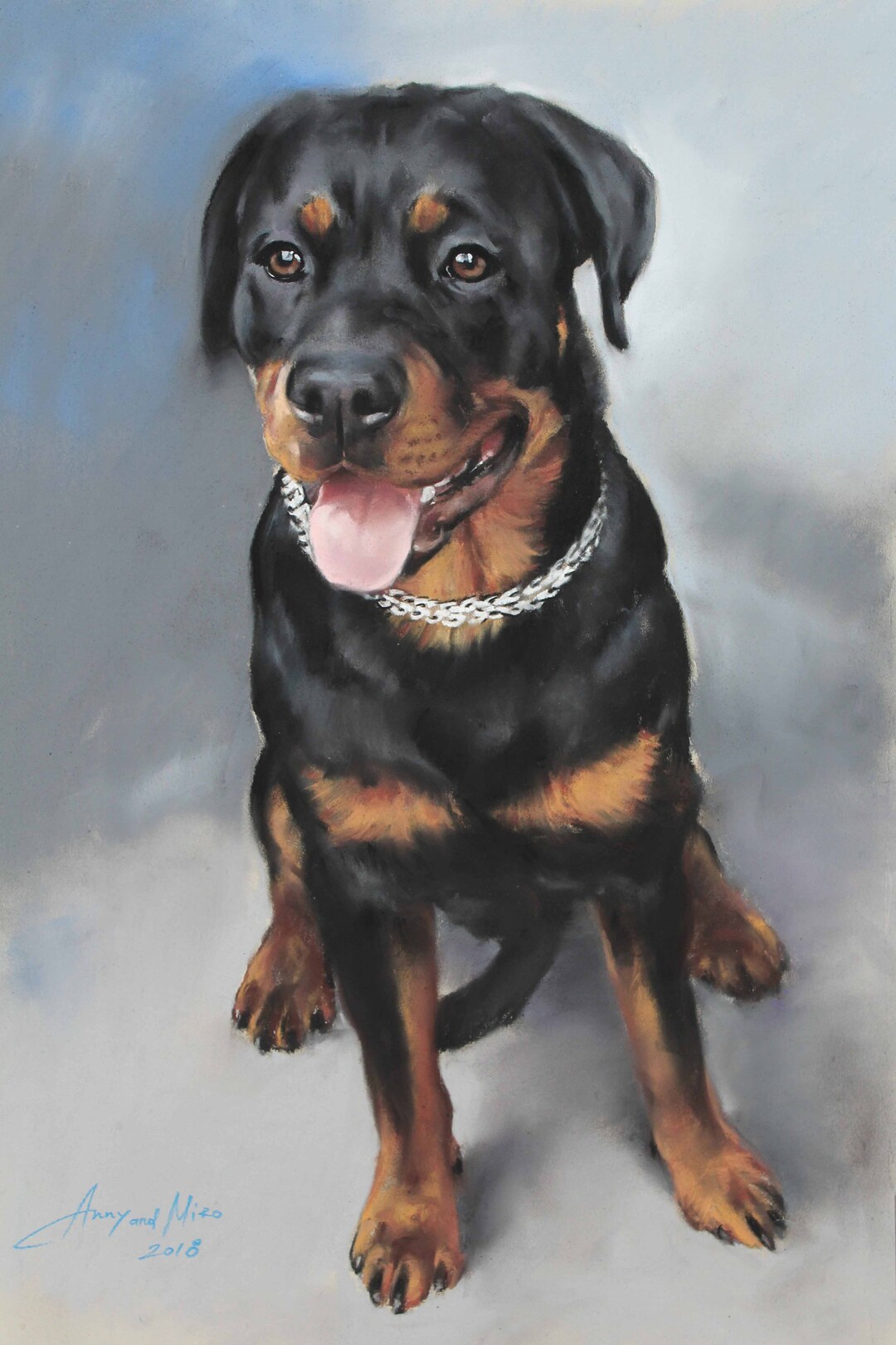 Custom 100% Handmade Dog Art, Realistic Art for Your Loved Ones, Pet ...