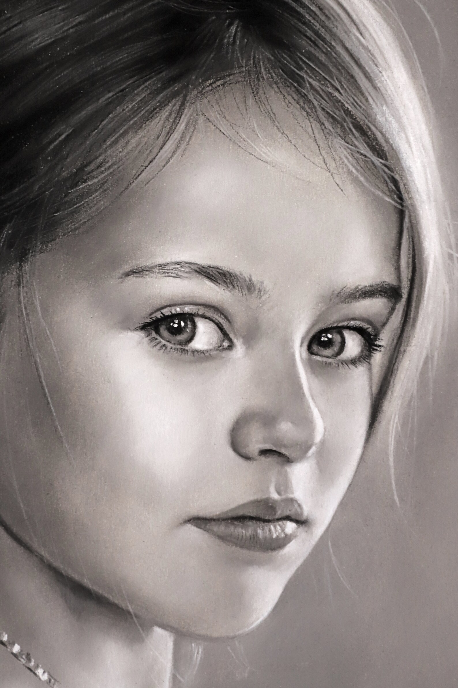 100% Handmade Portrait for Your Loved Ones Black and White - Etsy