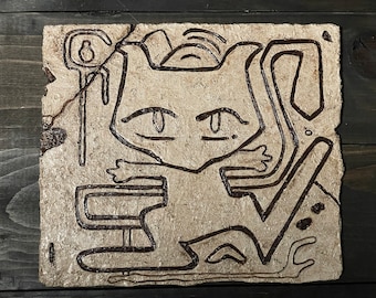 Ancient Mew Carving 8x8 - Pokémon Framed Wall Decor - Etsy