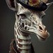 Victorian Gothic Steampunk Animals and Creatures Art, Victorian Giraffe ...