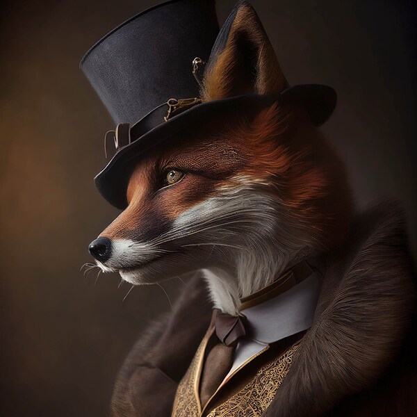 Steampunk Fox - Etsy