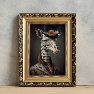 Victorian Gothic Steampunk Animals and Creatures Art, Victorian Giraffe ...