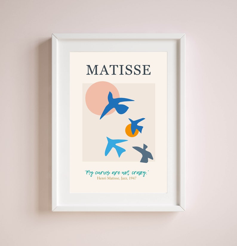 Matisse | Matisse Cut Outs Birds, Matisse Print, Matisse Exhibition ...