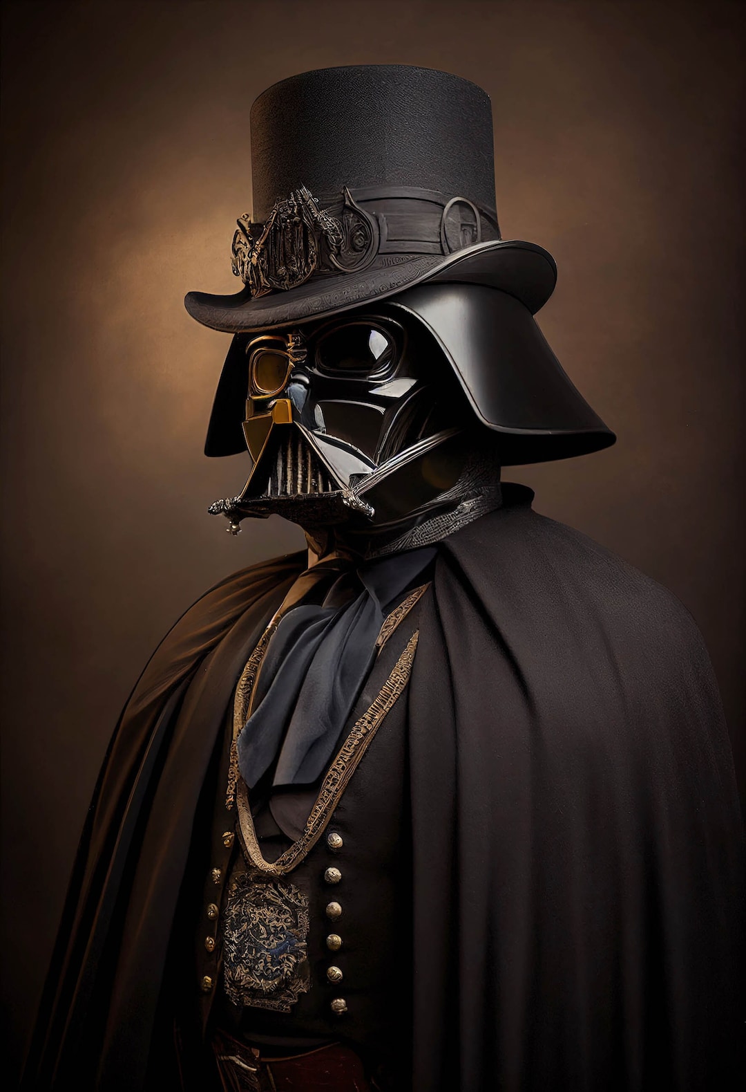 Victorian Gothic Steampunk Star Wars Art, Victorian Darth Vader 3 Ai ...