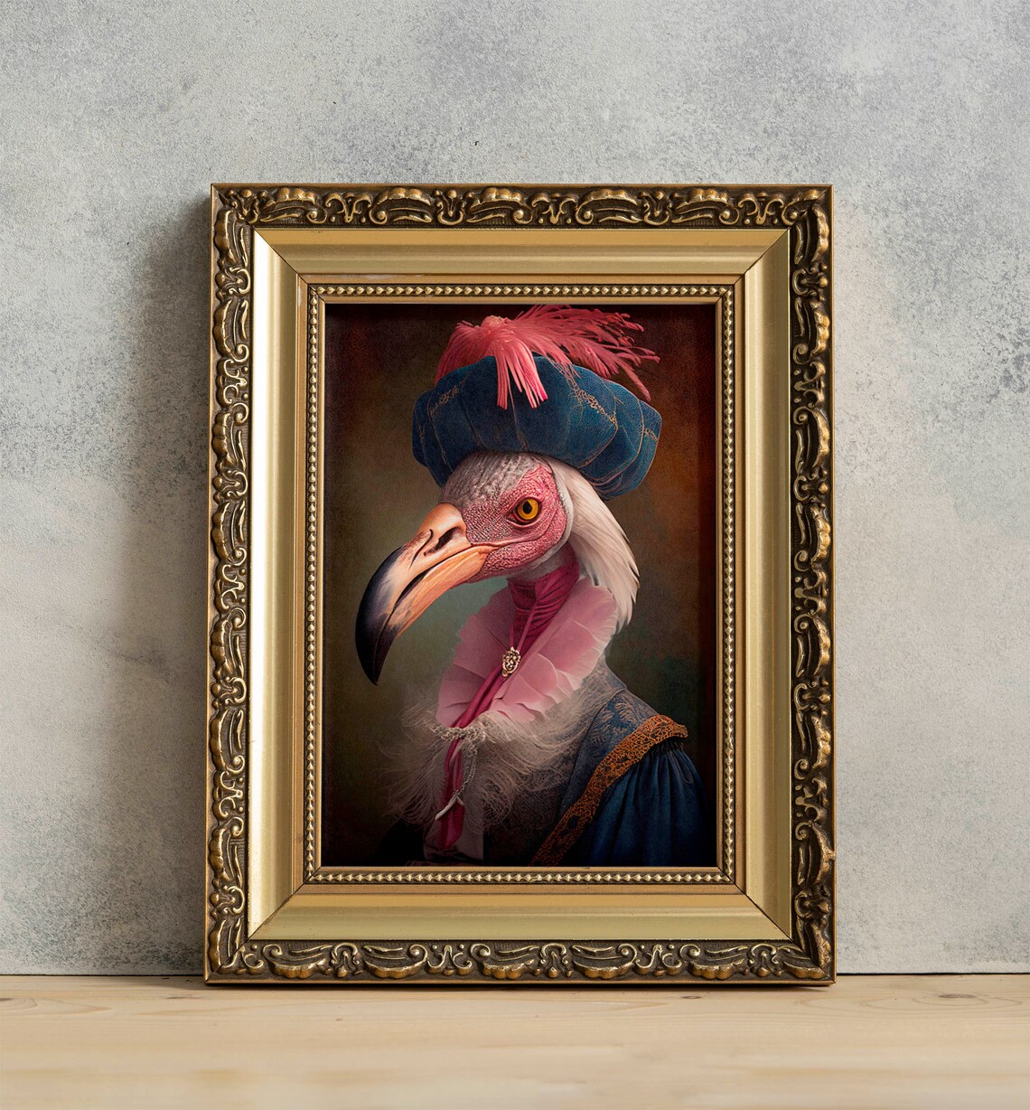 Victorian Gothic Steampunk Flamingos Art, Victorian Flamingo 4 Ai Art ...