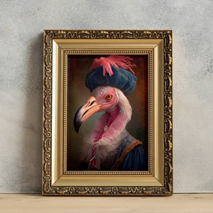 Victorian Gothic Steampunk Flamingos Art, Victorian Flamingo 4 Ai Art ...