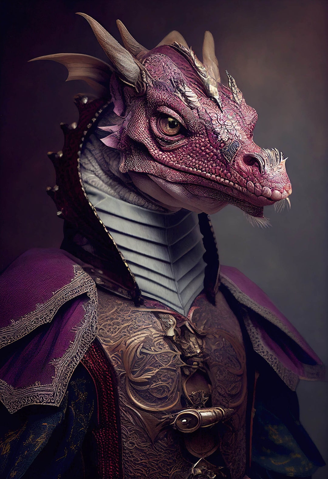 Victorian Gothic Steampunk Dragons Art, Victorian Dragon 2 Ai Art ...