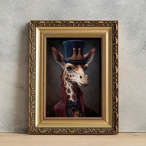 Victorian Gothic Steampunk Animals and Creatures Art, Victorian Giraffe ...