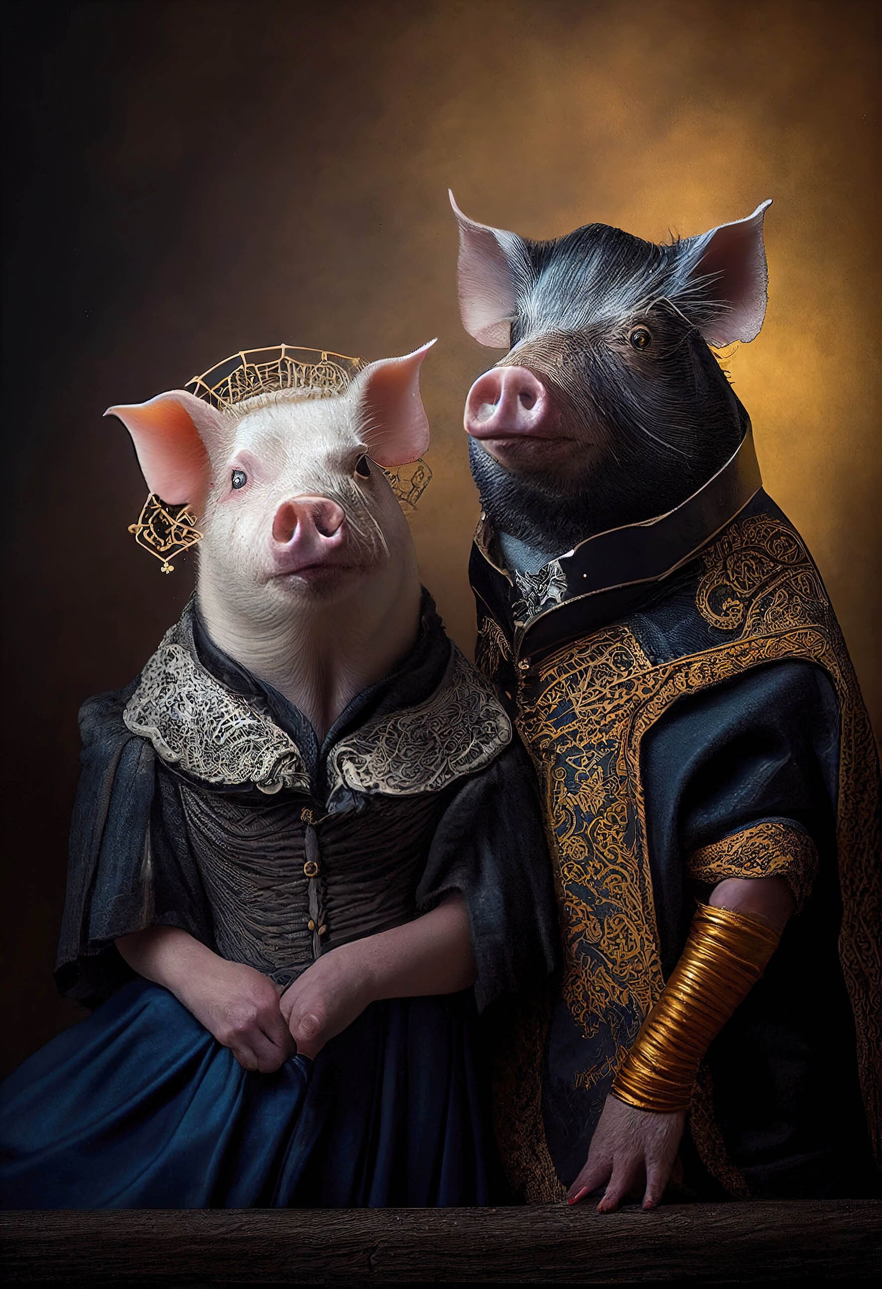 Victorian Gothic Steampunk Animals and Creatures Art, Victorian Pig ...