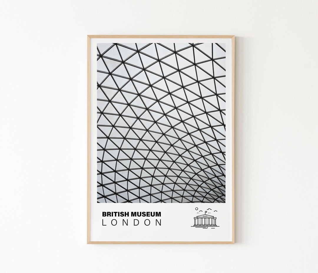 British Museum Art Print, British Museum Print, Minimal Artsy Wall ...