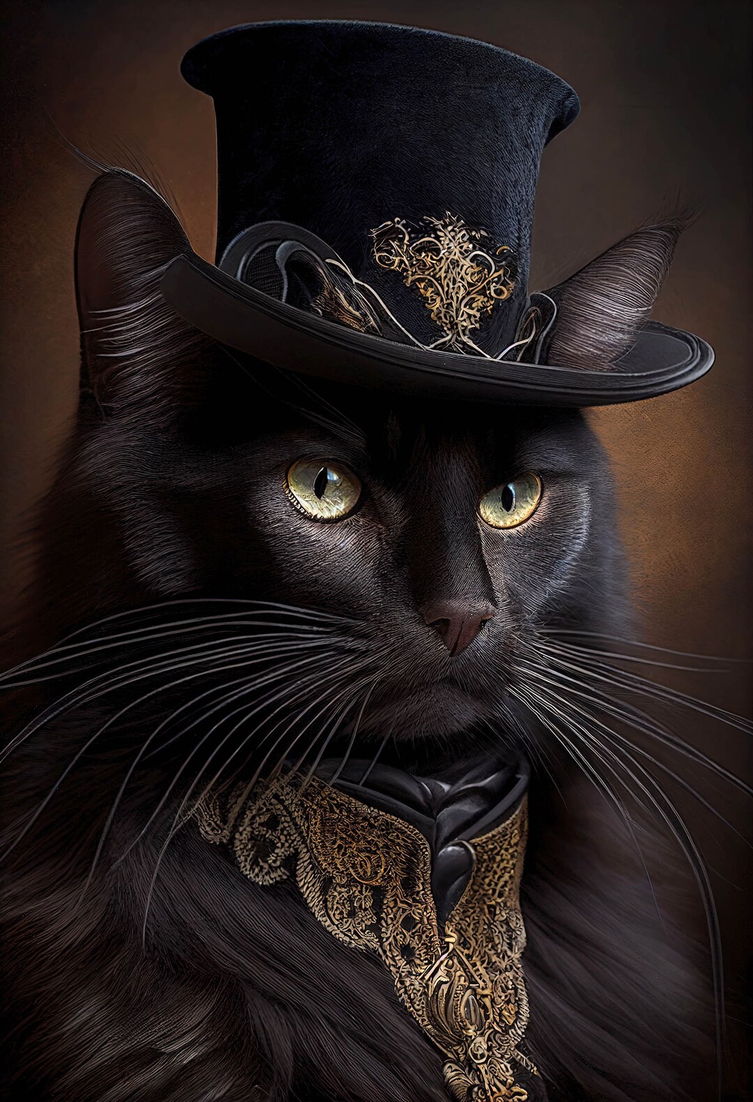 Victorian Gothic Steampunk Animals and Creatures Art, Victorian Black ...
