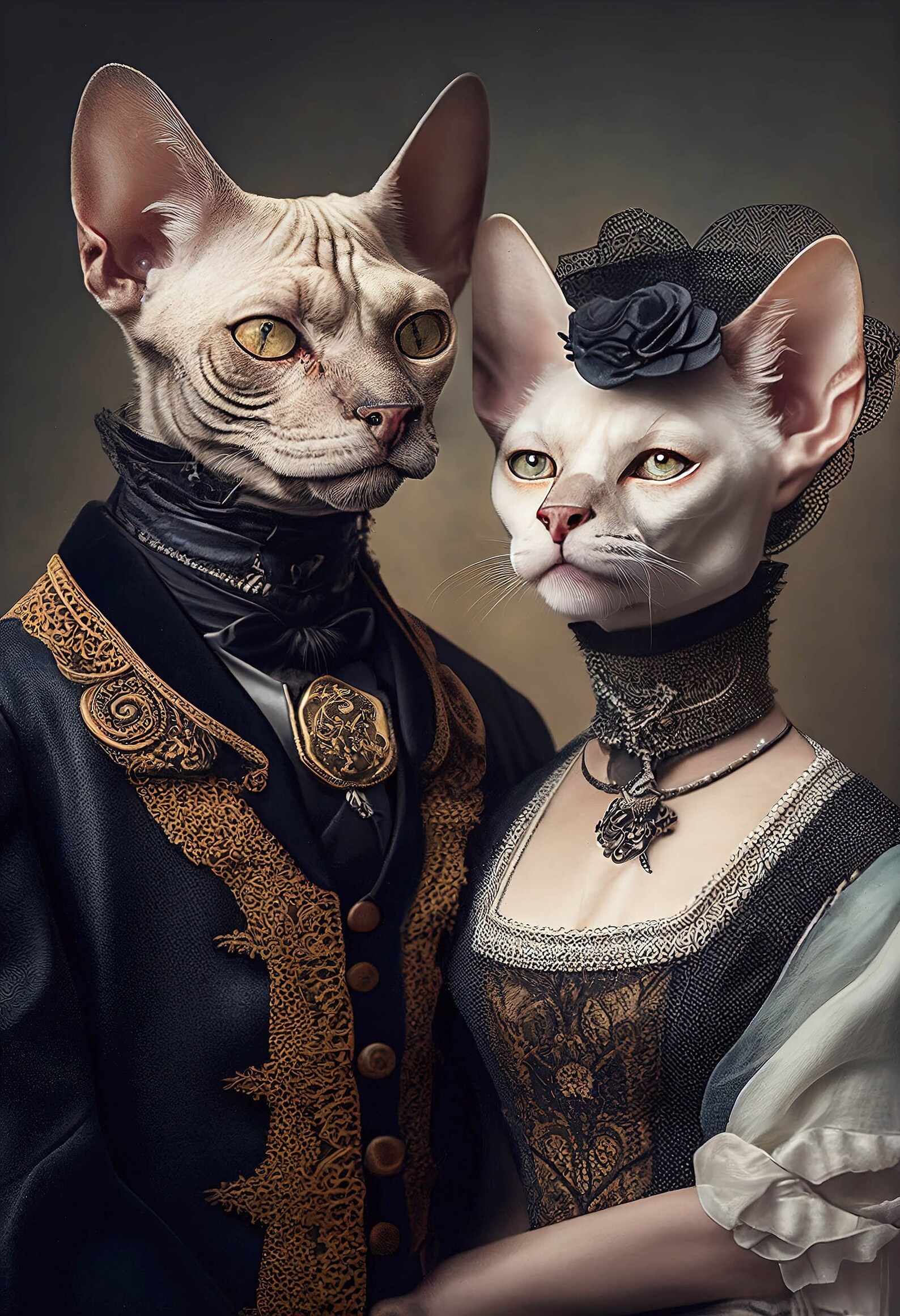 Victorian Gothic Steampunk Animals and Creatures Art, Victorian Sphinx ...