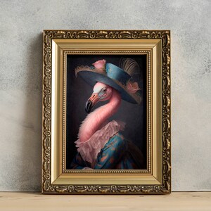 Victorian Gothic Steampunk Flamingos Art, Victorian Flamingo Ai Art ...