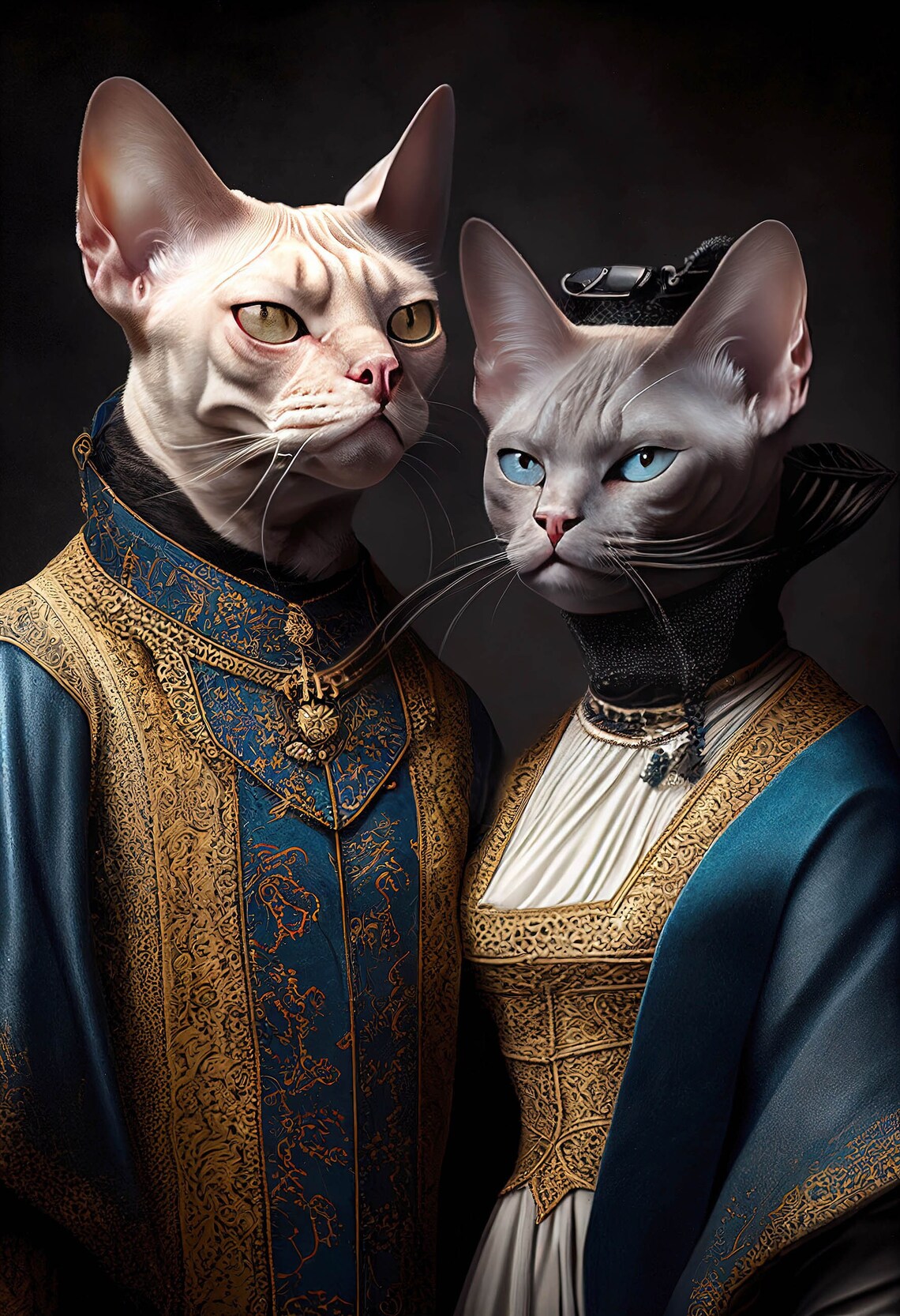 Victorian Gothic Steampunk Animals and Creatures Art, Victorian Sphinx ...