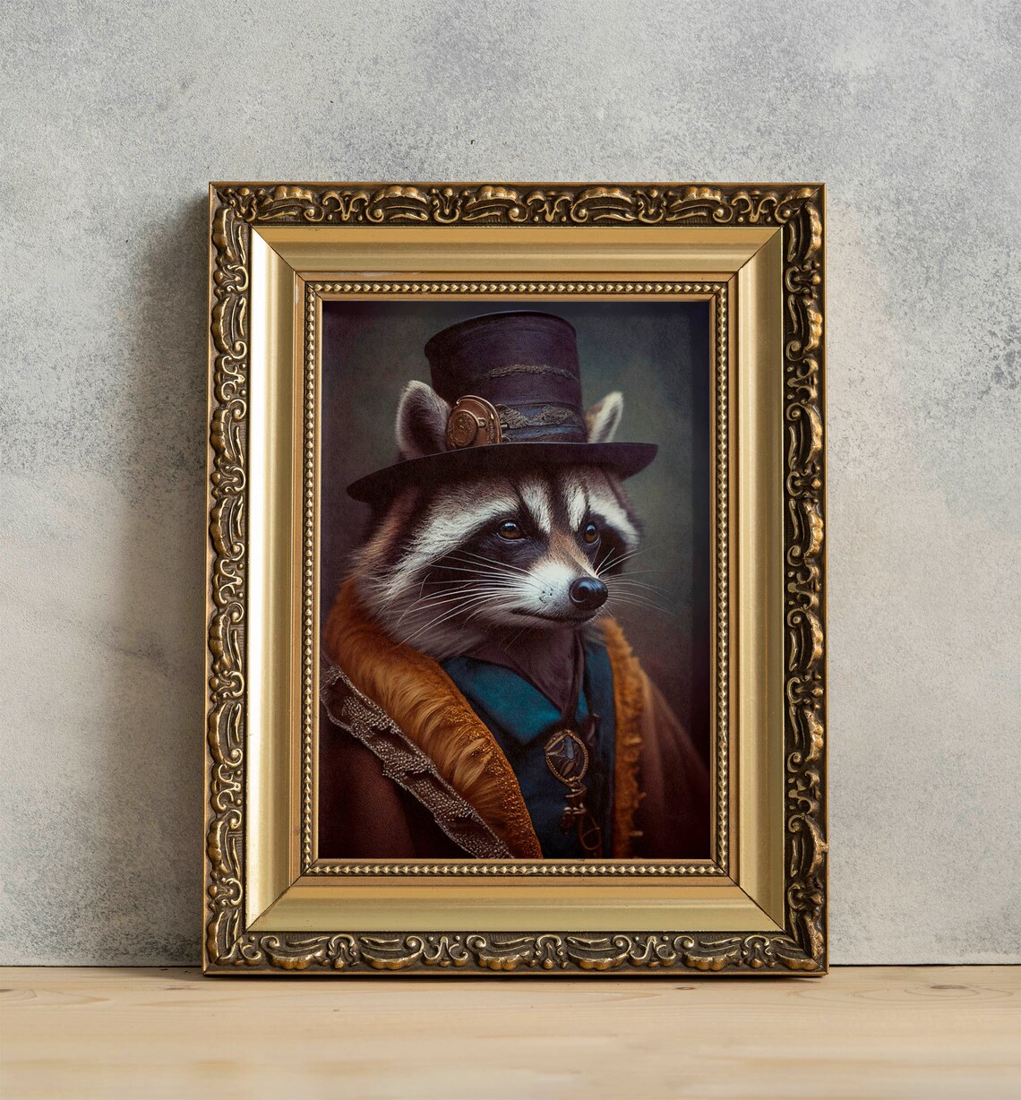 Victorian Gothic Steampunk Animals and Creatures Art, Victorian Raccoon ...