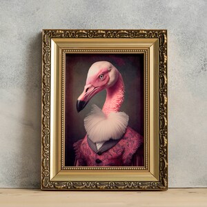 Victorian Gothic Steampunk Flamingos Art, Victorian Flamingo 2 Ai Art ...