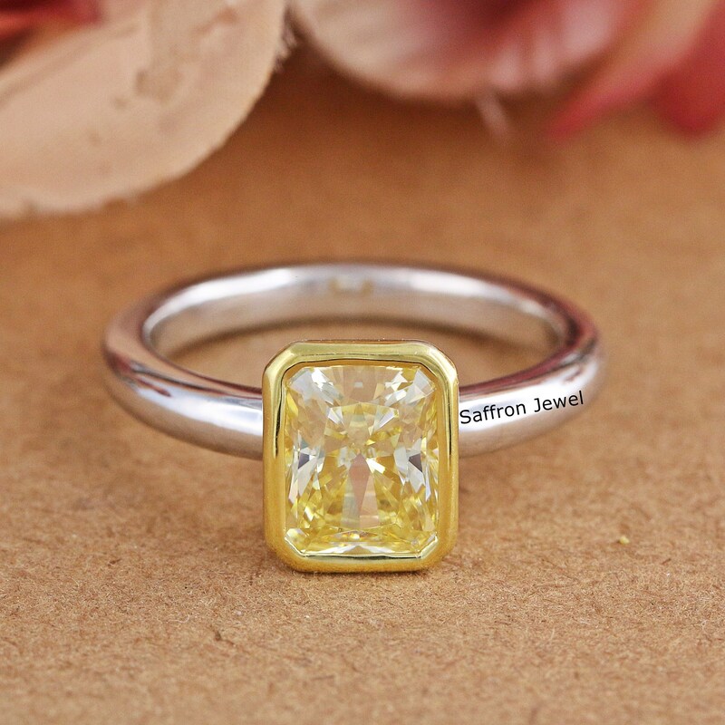 Canary Diamond Ring - Etsy
