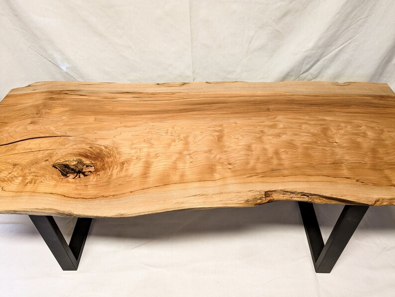 Western Maple Live Edge Coffee Table - Etsy