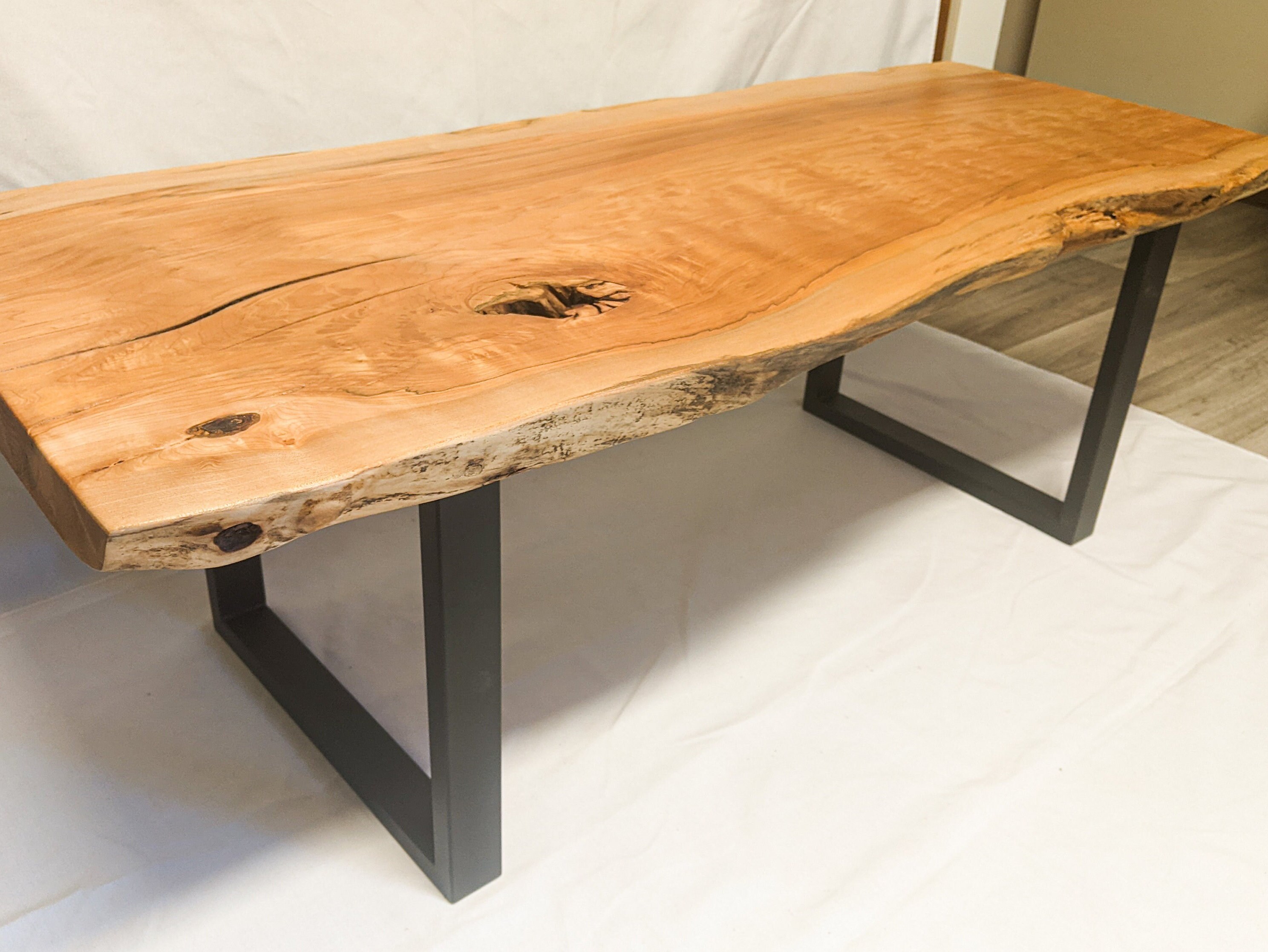 Western Maple Live Edge Coffee Table - Etsy