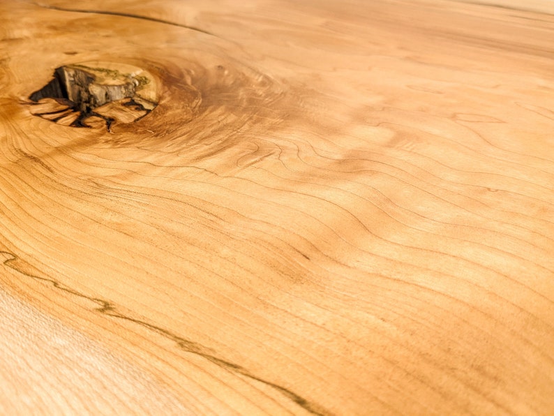 Western Maple Live Edge Coffee Table - Etsy