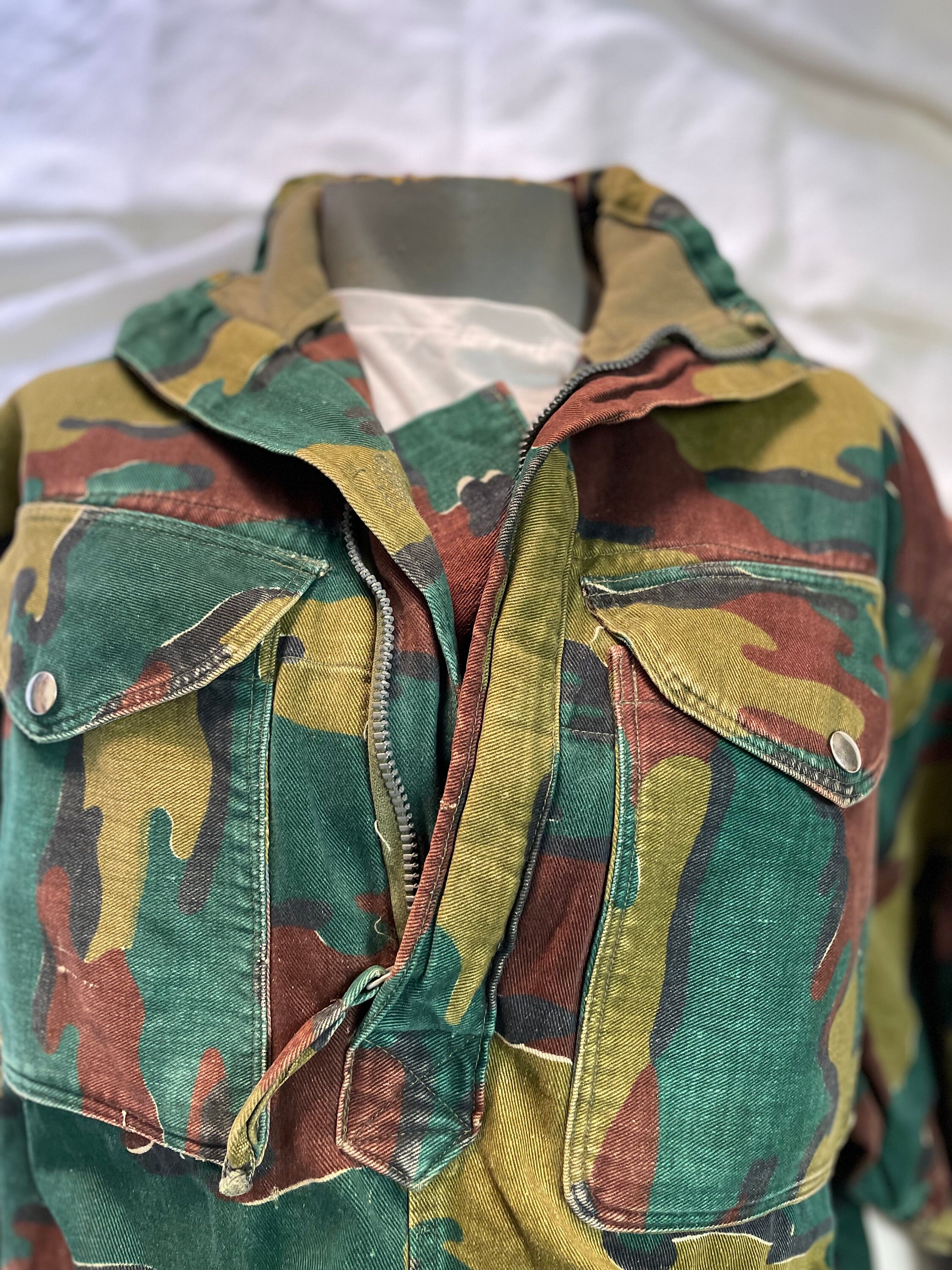Military Vintage Belgian Camo Coat / Jacket - Etsy
