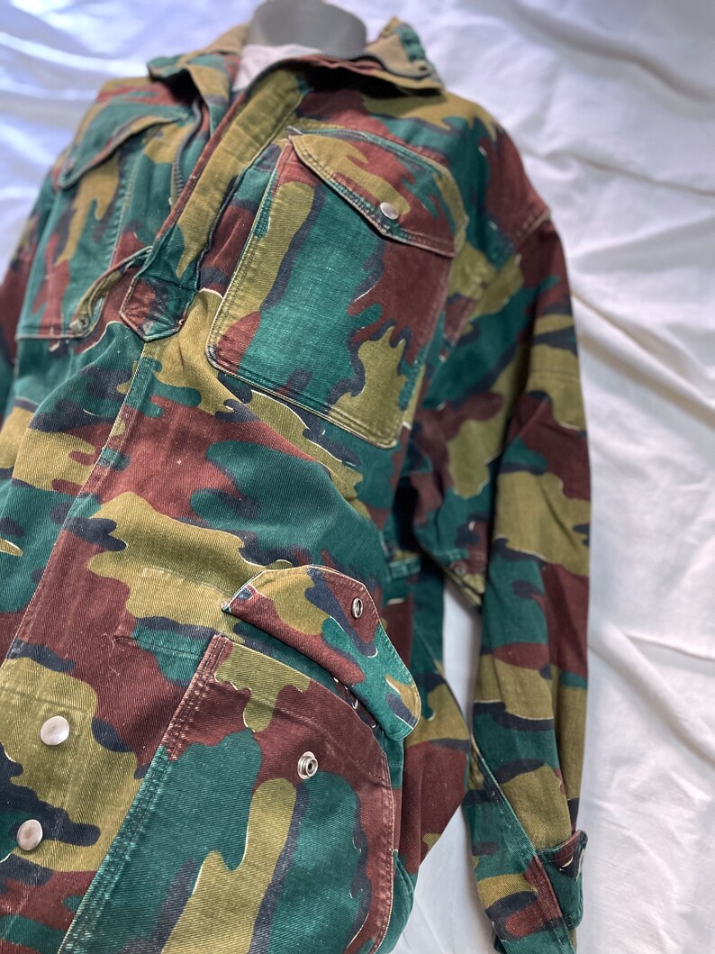 Military Vintage Belgian Camo Coat / Jacket - Etsy