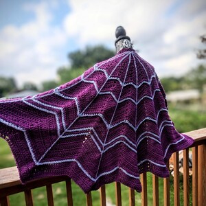Lolth's Spiderweb Shawl Crochet Pattern - Etsy
