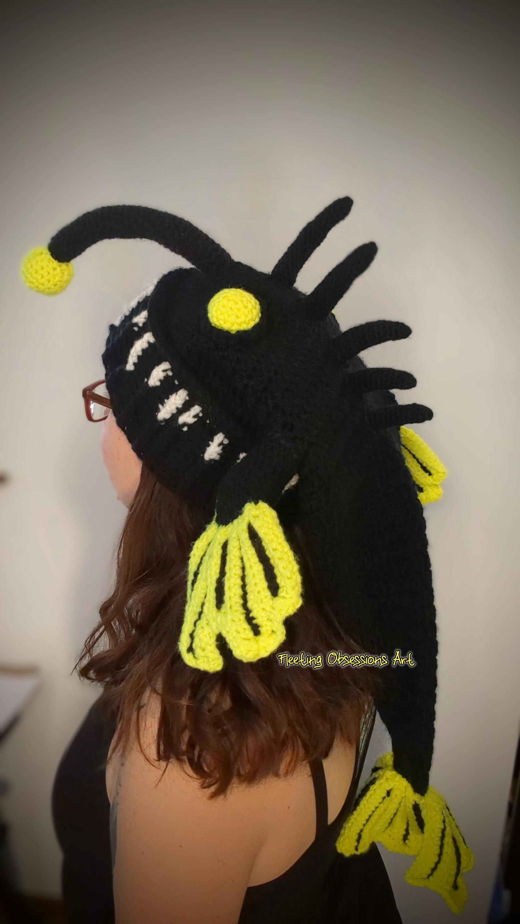 Anglerfish Beanie Crochet Pattern - Etsy Canada
