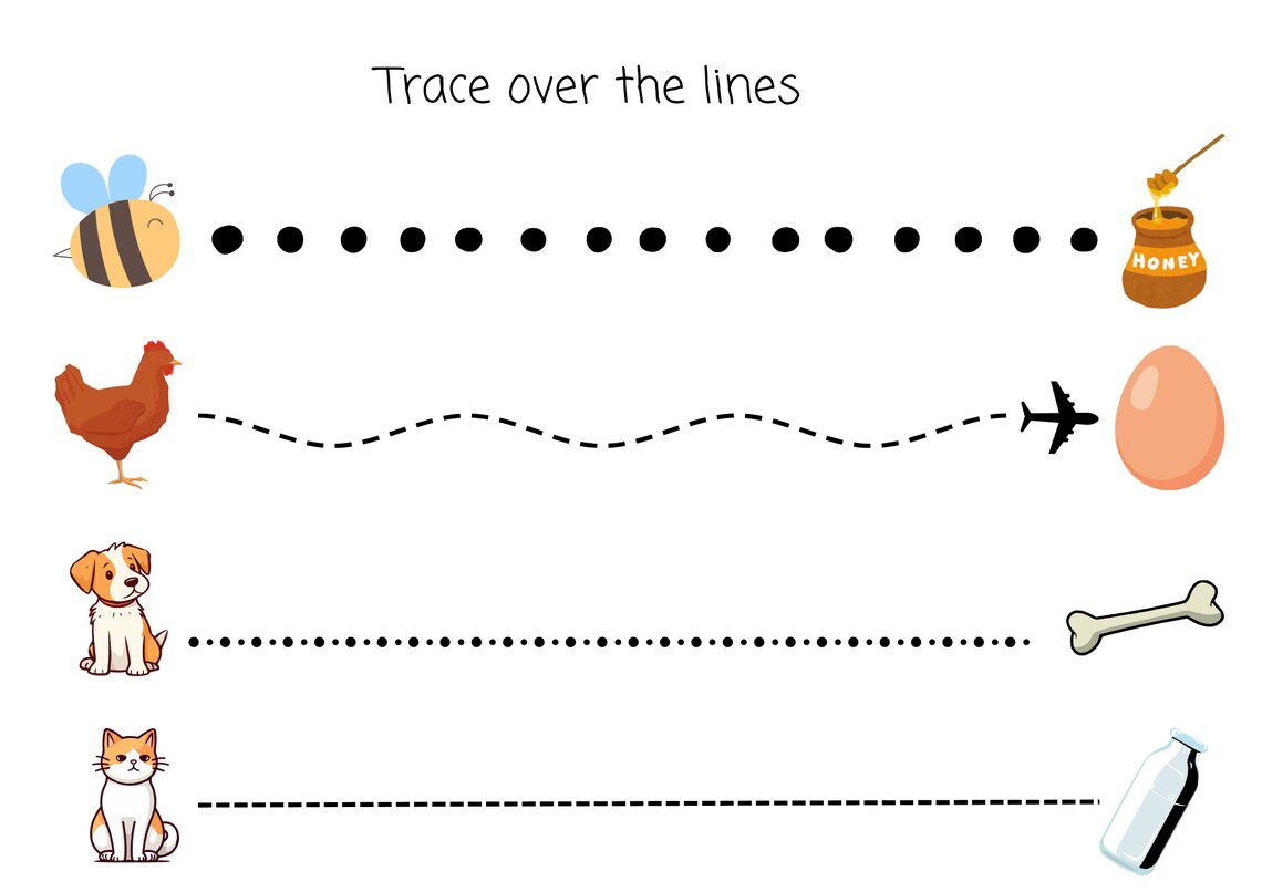 EYFS Pencil Control Pack, Preschool Tracing Lines Practice, Fine Motor ...