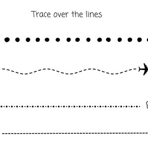 EYFS Pencil Control Pack, Preschool Tracing Lines Practice, Fine Motor ...