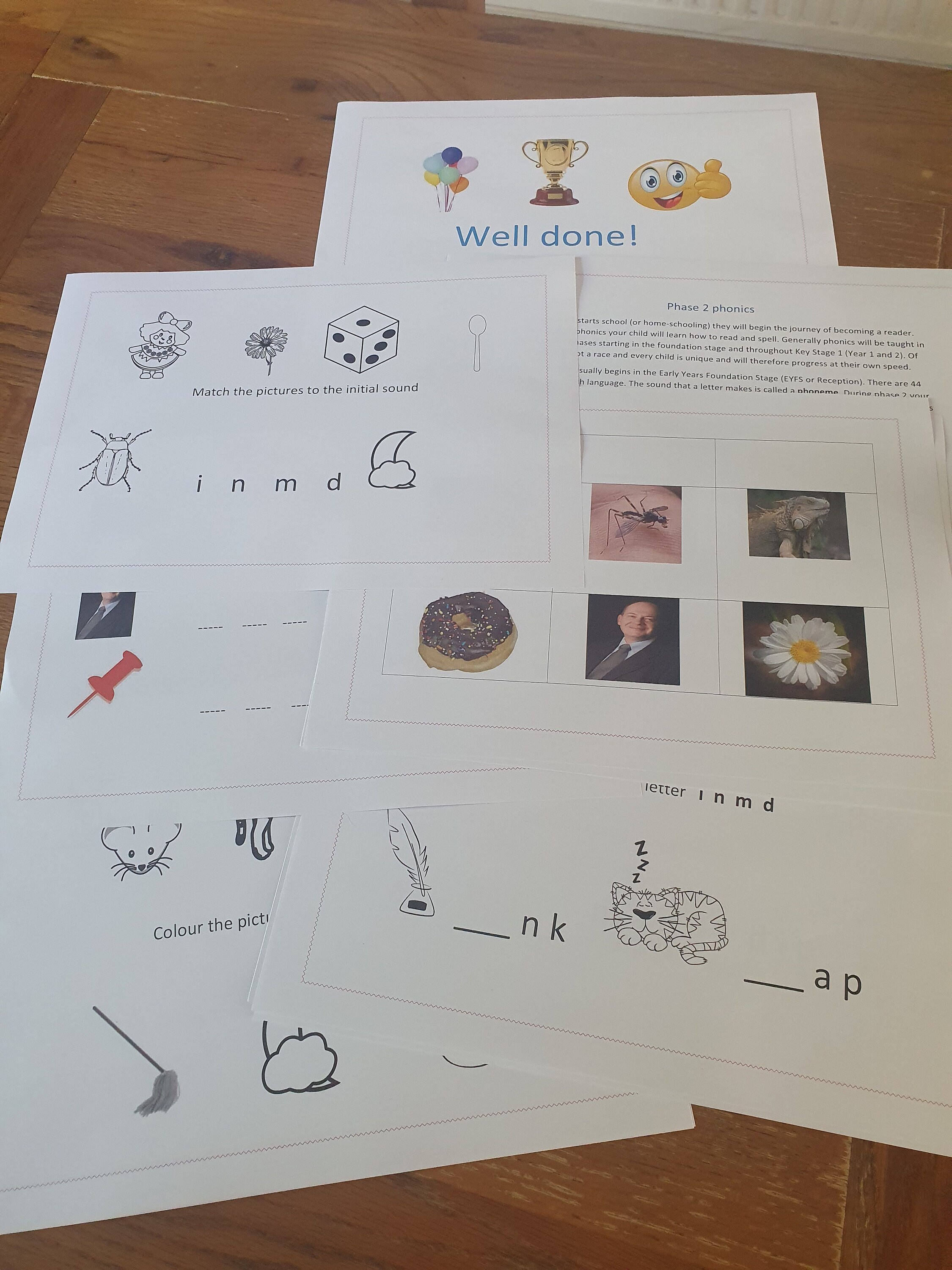 Phase 2 Set 1 Phonics Pack Worksheets, Early Years, Key Stage 1 ...