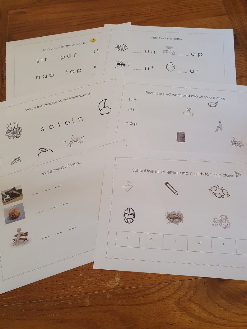 Phase 2 Set 1 Phonics Pack Worksheets, Early Years, Key Stage 1 ...